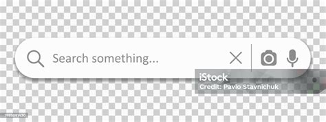 검색 창 웹 페이지 인터넷 브라우저 버튼 Ui Ux 디자인 및 웹 사이트에 대해 격리 된 검색 상자 템플릿 투명 배경에 그림자가있는 흰색 검색 상자 검색창에 대한 스톡 벡터