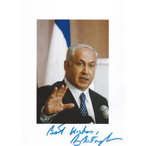 Autographe Benjamin Netanyahu