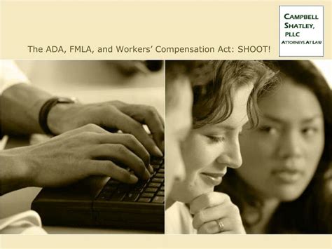 Ppt The Ada Fmla And Workers Compensation Act Shoot Powerpoint Presentation Id 657012