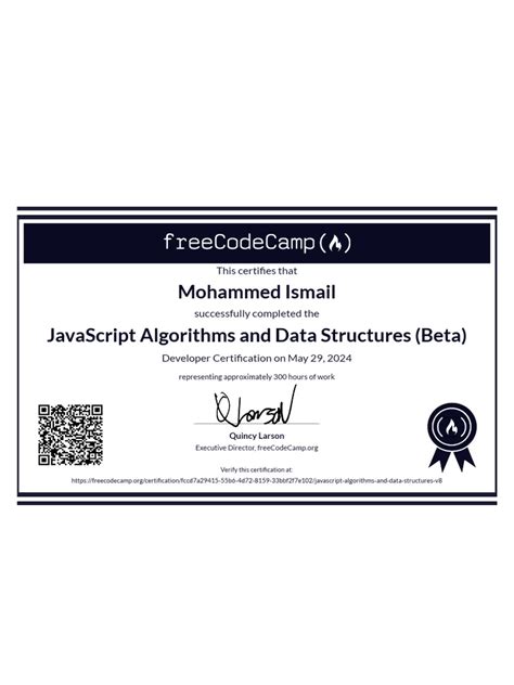 Certificationfccd7a29415 55b6 4d72 8159 33bbf2f7e102javascript Algorithms And