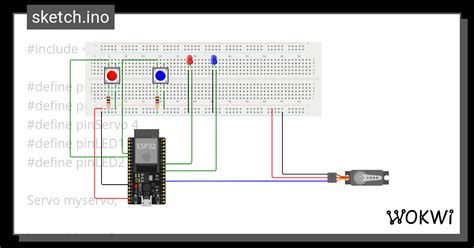 Servomoteurleds Bouttons Wokwi Esp32 Stm32 Arduino Simulator