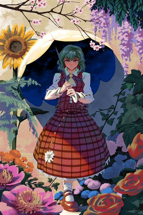 Kazami Yuuka Touhou Drawn By Paramonublado Danbooru