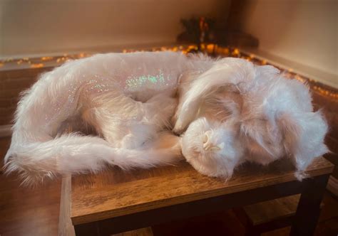 Winking And Blinking Falkor Inspired Shoulder Puppet Made To Order Etsy