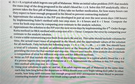 Please Help With This Ode Problem The Problem Is To