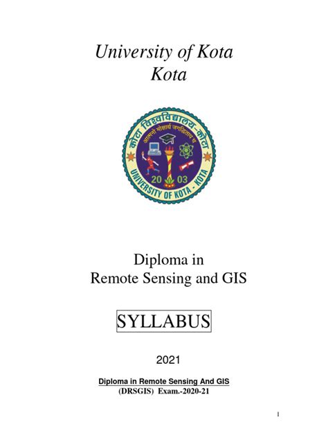 772 Diploma In Remote Sensing And Gis Pdf Geographic Information System Remote Sensing