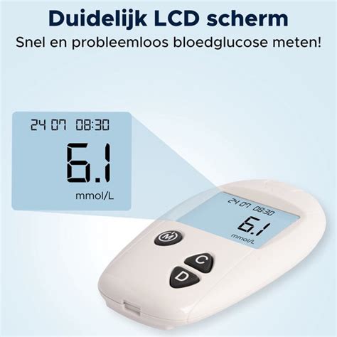 Fave Glucosemeter Bloedsuikermeter Startpakket 50 Teststrips And 50