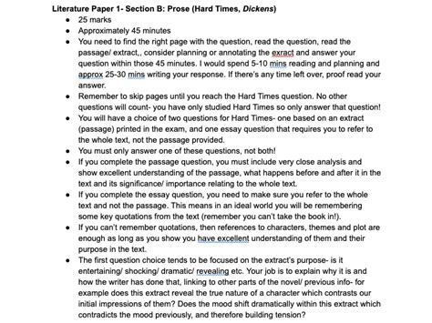 Cie Igcse English Literature 0475 Revision Booklet Teaching Resources