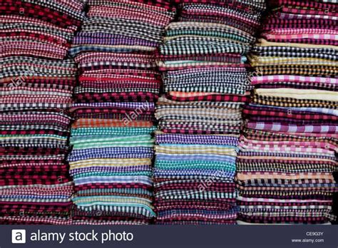 Traditional Cambodian Scarf Krama For Sale In A Shop At The Russian Market Phnom Penh