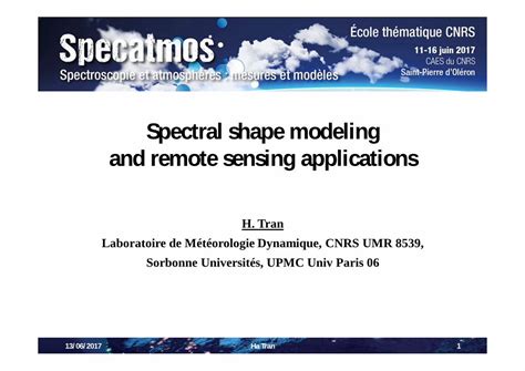Pdf Spectral Shape Modeling And Remote Sensing Applications Dokumen Tips