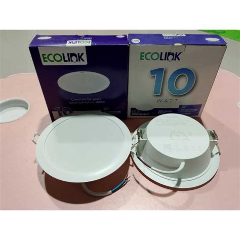 Jual Ecolink Lampu Plafon Bulat Downlight Led W Putih Cool Day Light Shopee Indonesia