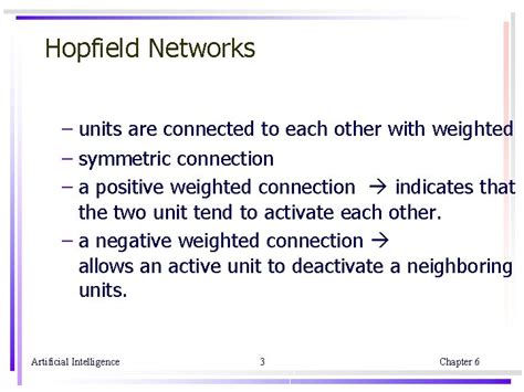 Chapter 6 Neural Network Hopfield Networks Hopfiled 1982