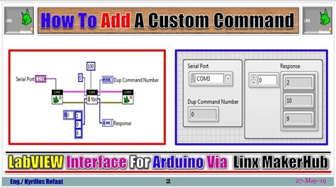 how to add a custom command to linx makerhub kyrillos refaat youtube