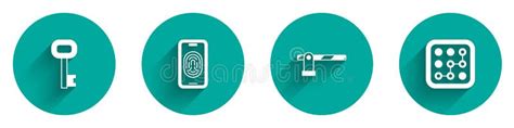 Set Old Key Mobile With Fingerprint Scanner Parking Car Barrier And