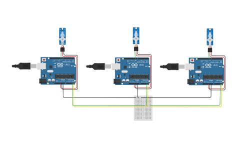 Circuit Design 79i2c Ile 3x Servo Motor Kontrol Tinkercad