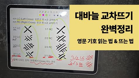 교차뜨기 영문기호 And 뜨는 법 완벽 정리 11 Lc 11 Rc 22 Lc 22 Rc 33 Lc 33 Rc 21 Lc 21 Rc Youtube