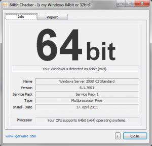 64bit Checker Detect CPU 64bit Compatibility Satheesh Net