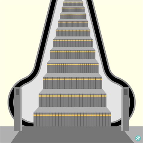 에스컬레이터 일러스트 Ai 다운로드 Download Escalator Illustration Vector Image 어반브러시