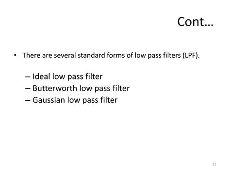 Smoothing In Digital Image Processing Pptx
