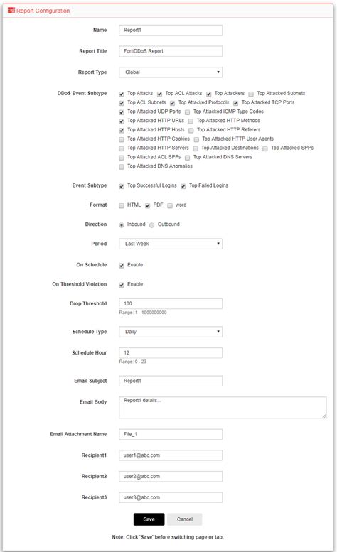 Configuring Reports Fortiddos 5 7 3 Fortinet Document Library