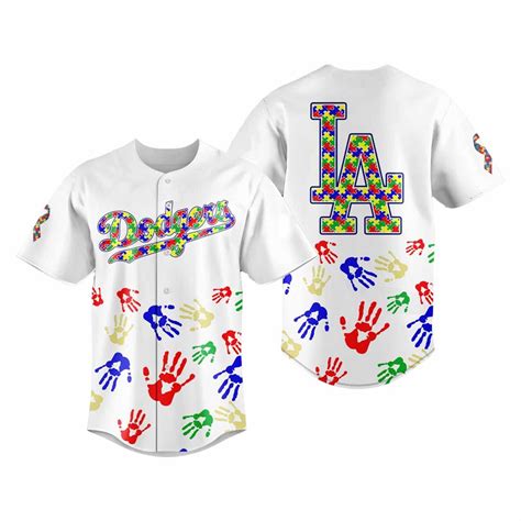 Dodgers Autism Awareness 2025 Baseball Jersey Nouvette