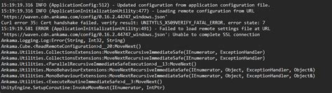 Error An Error Occured While Loading The Configuration Or