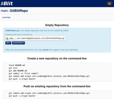 Deploying Apps Via Gitblit CloudMyDC Documentation
