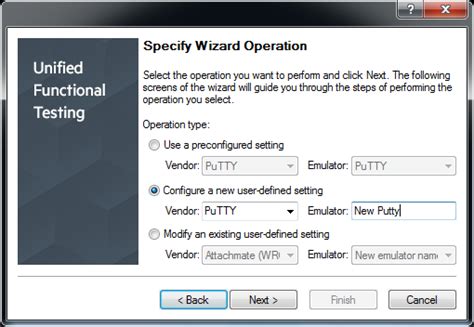 Terminal Emulator Configuration In Uft Myskillpoint