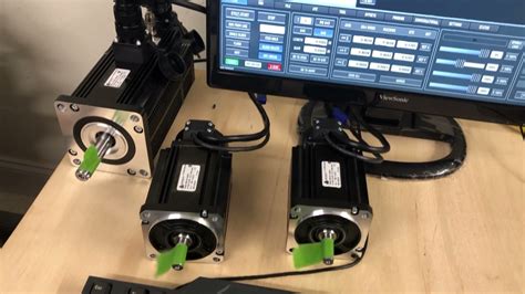 LinuxCNC MESA 7I76e Initial Benchtest With DMM Servos And DYN4 Drives YouTube