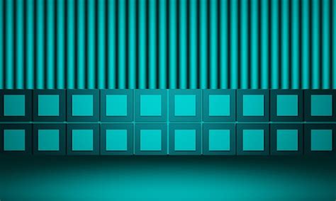 Premium Photo 3d Velvet Curtain And Rectangle Matrix Backdrop