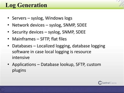 Log Monitoring And File Integrity Monitoring For Pci Dss Ei3pa And Iso
