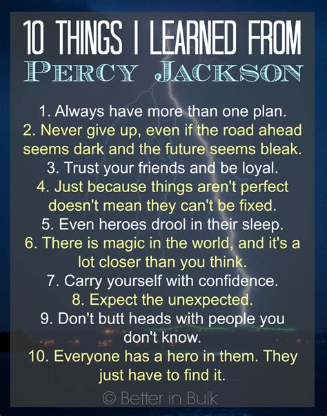 10 Things I Learned From Percy Jackson Readriordan