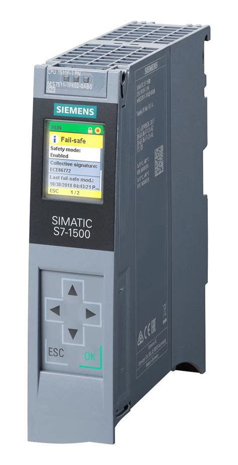 6es7511 1fk02 0ab0 Siemens Plc Programmer 2 X Rj45 Interface 24v Rohs Compliant Yes