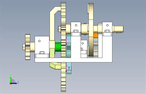 Planetary Gear Rack Drive行星齿轮齿条传动机构3d图纸 Inventor设计 附stepinventor 2017