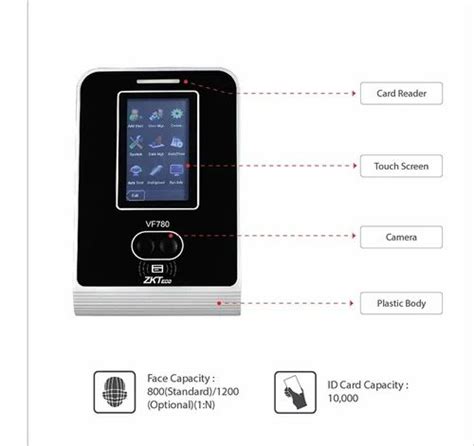 Zkteco Face Attendance Machine Vf780 At ₹ 4600piece Zkteco Time