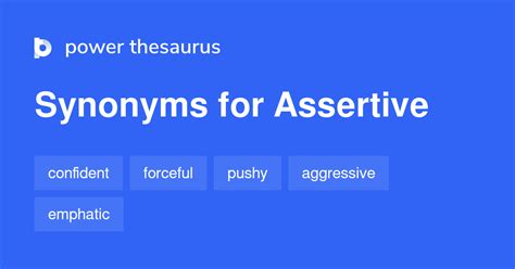 Assertive Synonyms 1 460 Similar Words And Phrases