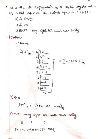 Cs Pc Computer Organization And Architecture Problem Solution Unit Iii Pdf