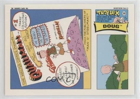1993 Topps Nicktoons Doug Quailman Rules 50 0n8 Ebay