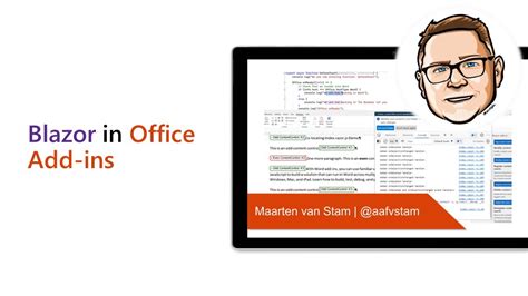 Blazor In Office Add Ins Youtube