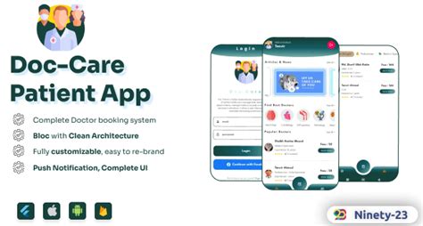 Doc Care Patient Flutter 3x Bloc Clean Architecture Firebase Full Solution Codecan