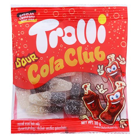 Trolli Sour Cola Bottles Jelly 25g Order Online Tops Supermarket