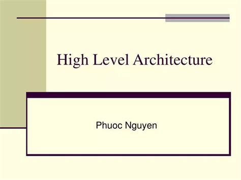 PPT High Level Architecture PowerPoint Presentation Free Download ID 1146662