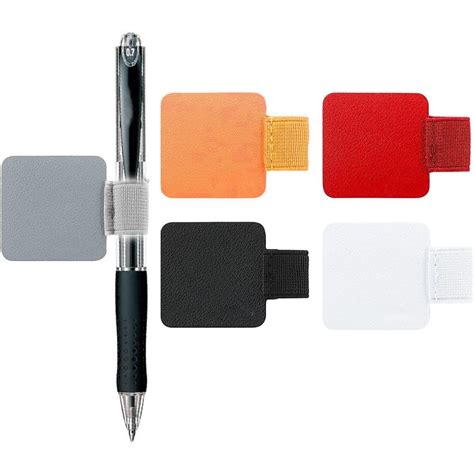 Pen Loop Holder Pack Of 5 Pen Loops Self Adhesive Elastic Rubber Band Pen Holder Made Of