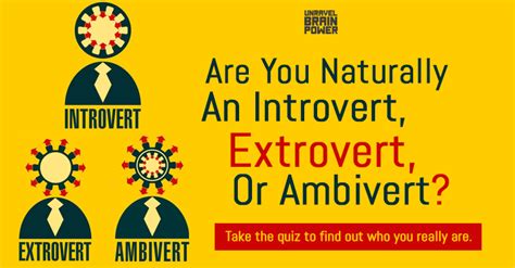 Are You Naturally An Introvert Extrovert Or Ambivert