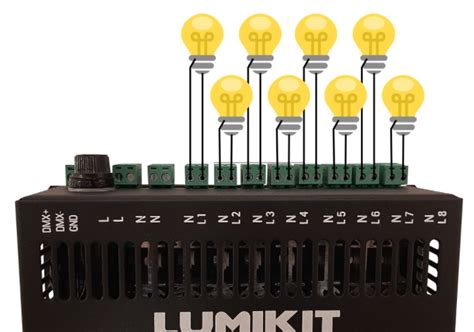 Módulo Dmx Dimmer Ac 8 X 300w