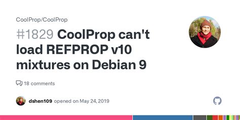 coolprop can t load refprop v10 mixtures on debian 9 · issue 1829 · coolprop coolprop · github