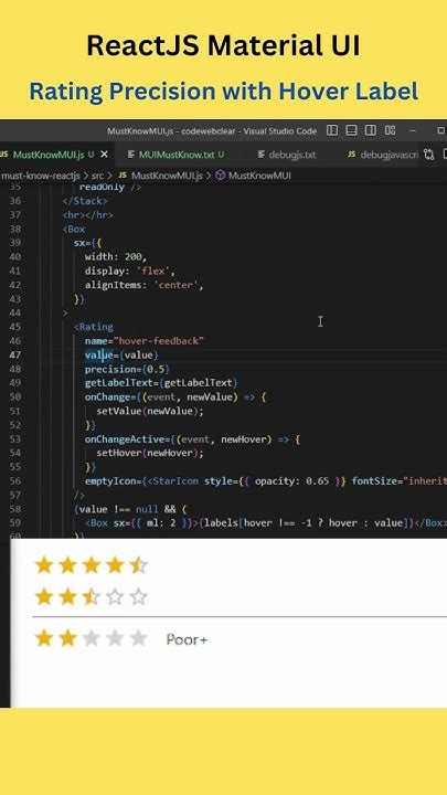 Must Know React Material Ui Rating Precision With Hover Label Concept