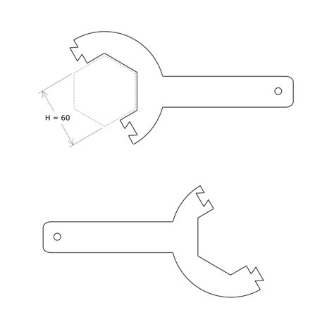Flat Spanner 60 S Flats For Screw Plug Immersion Heaters Vulcanic