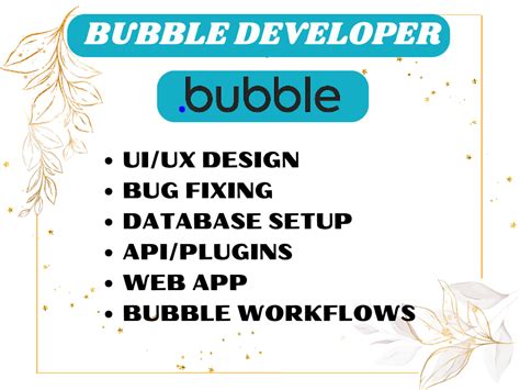 Bubble Io App Developer Bubble App Developer Bubble Iobubble Saas