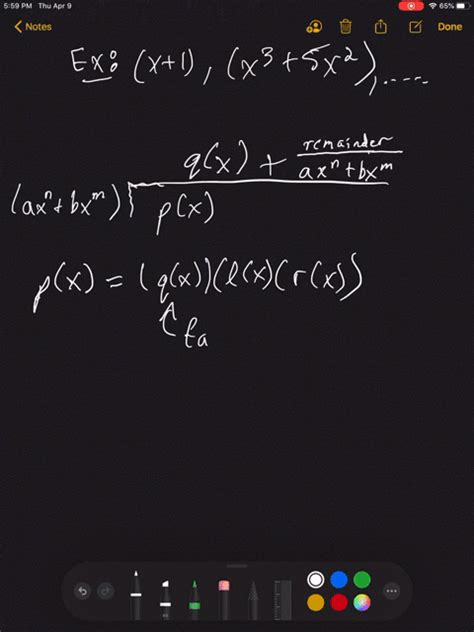 Solved Writing Suppose You Divide A Polynomial By A Binomial How Do You Know If The Binomial Is