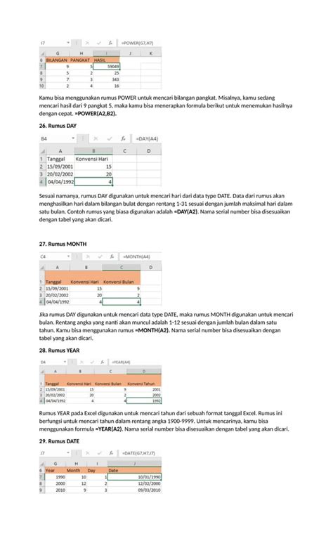 Metode Penggunaan Rumus Dalam Aplikasi Excel Docx